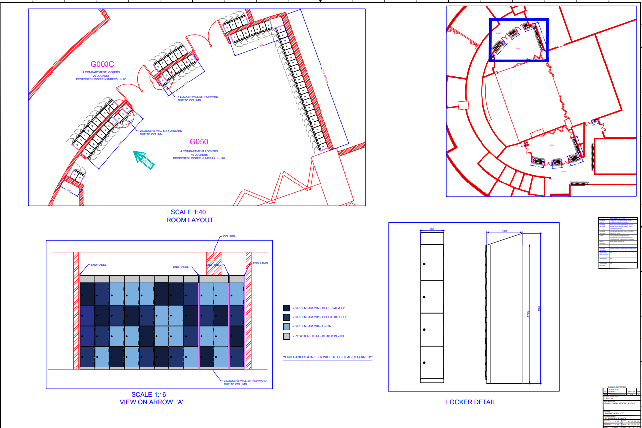 Exeter School Lockers Projects - Helmsman