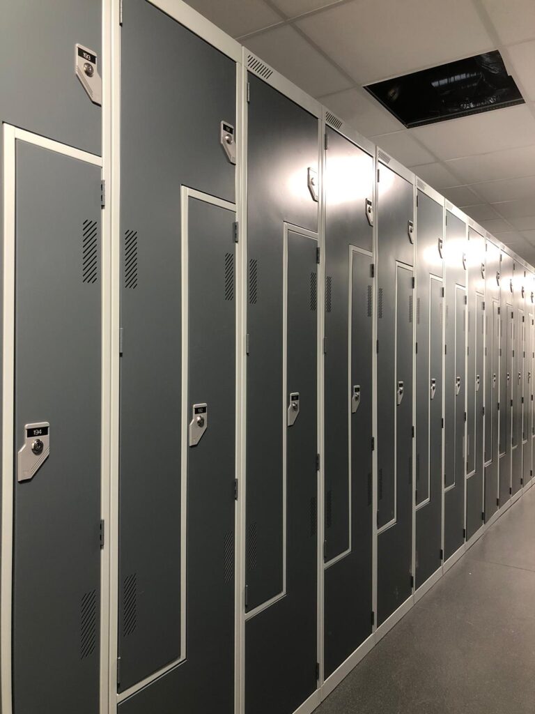 Metal Z Lockers at Northern Trains - Helmsman